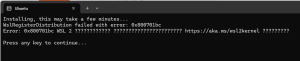 WSLでLinuxを使おうとしたら「WslRegisterDistribution failed with error: 0x800701bc」とエラーが出た | 闘うサンデープログラマー